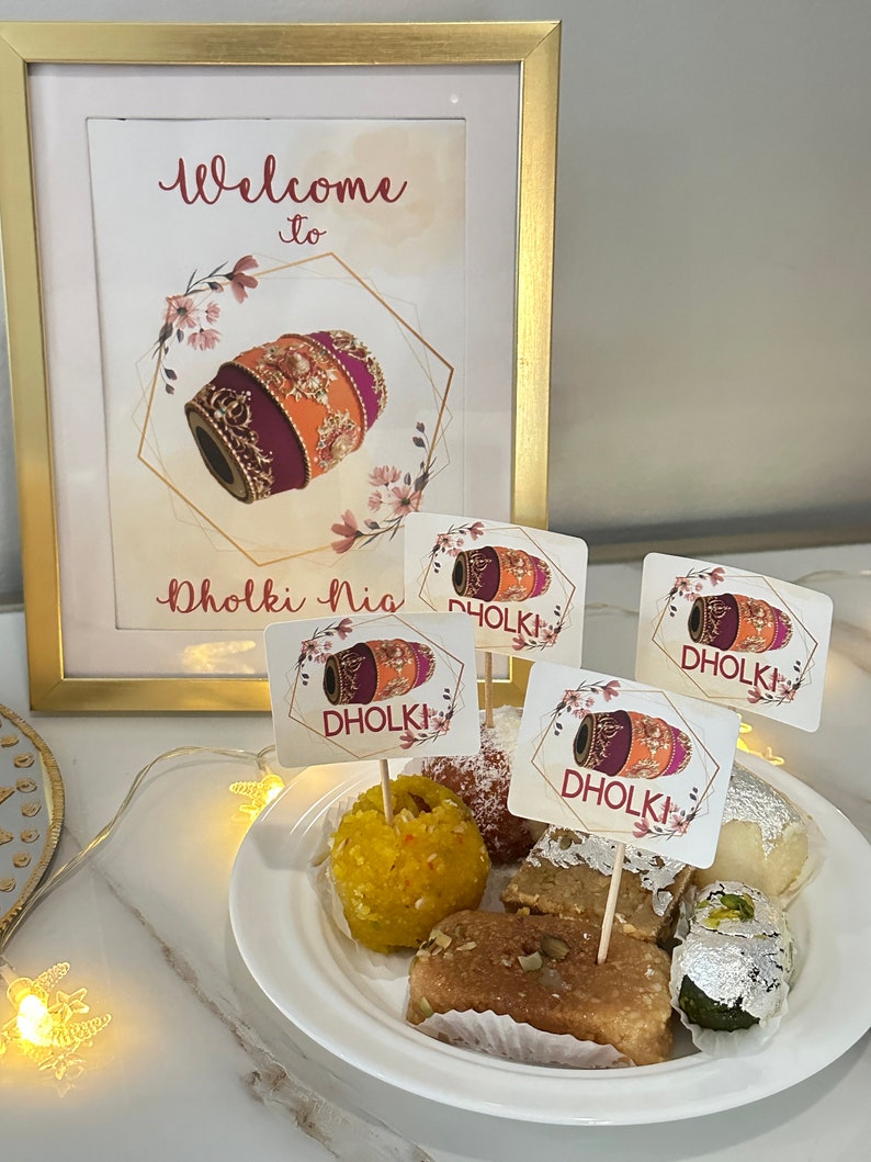 Personalized Mithai Toppers/ Nikkah & Desi Wedding Decor - Etsy