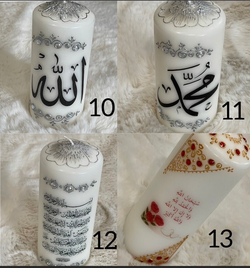 Islamic Designed Pillar Candles. - Etsy