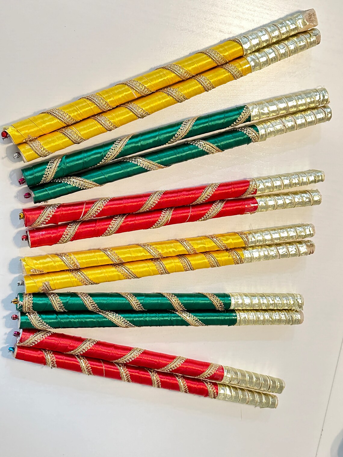 Dandiya Sticks for Garba Celebrations/mehndi(pack of 12) - Etsy