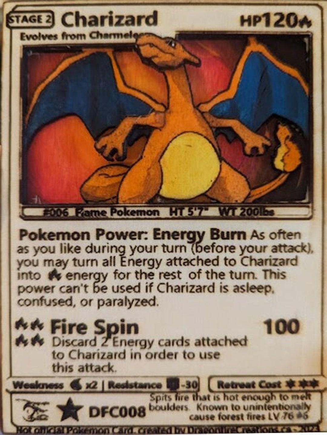 3D Wooden Pokemon Cards - Etsy