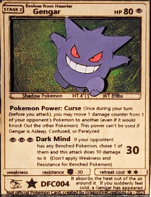 3D Wooden Pokemon Cards - Etsy