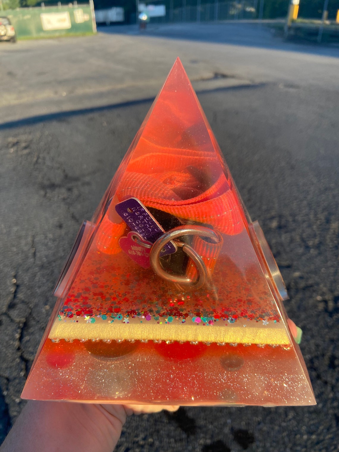 Pet Memorial Pyramid Large Resin Memorial Dog/cat Ashes - Etsy