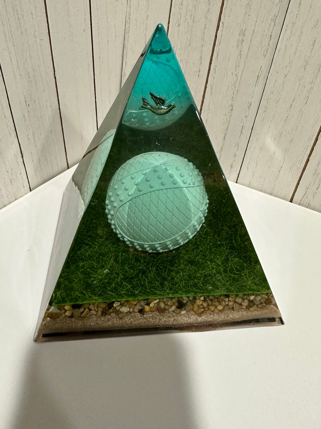 Pet Memorial Pyramid, Large, Resin Memorial, Dog/cat/horse/bunny/bird ...