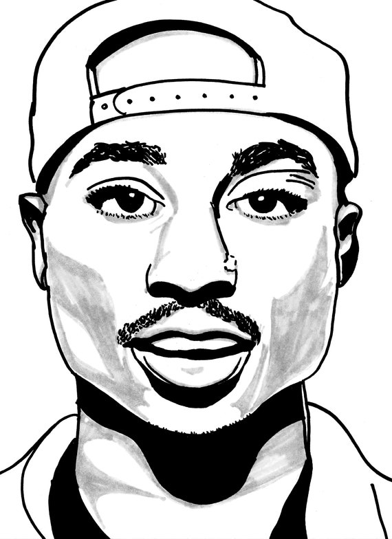 Drawing Of Tupac
