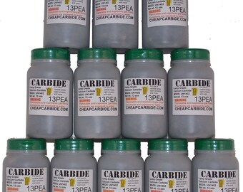 CALCIUM CARBIDE 6 Bottles PEA Grade Lamp Miners Bulk Quantity Free ...