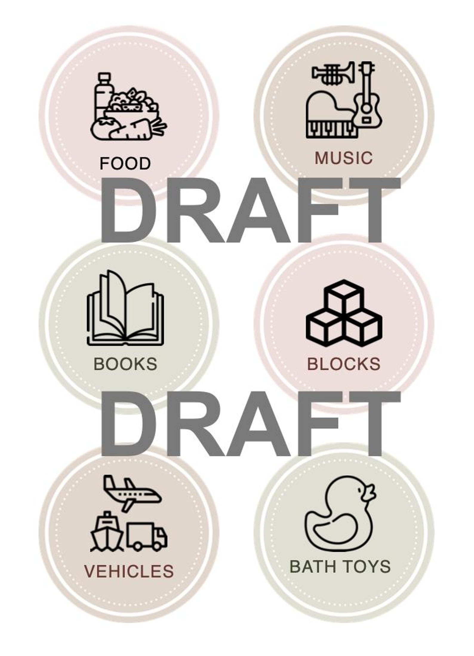 Kids Toy Room Storage Labels, Organization, Kids Drawer Labels ...