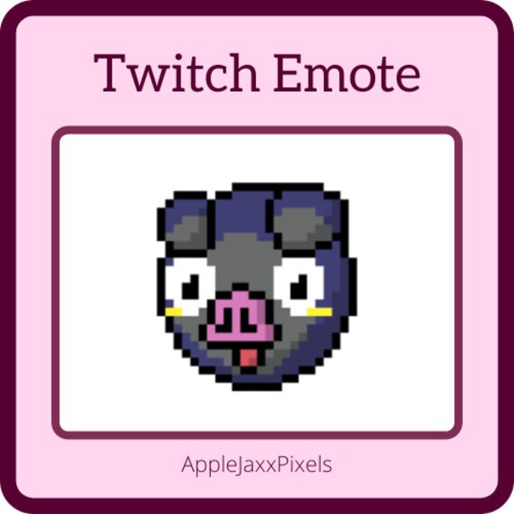 Pixel Lechonk Twitch Emote | Etsy