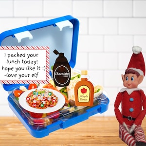 Printable Lunch Prank, Elf Prank Printable, Elf Games, Christmas Elf ...