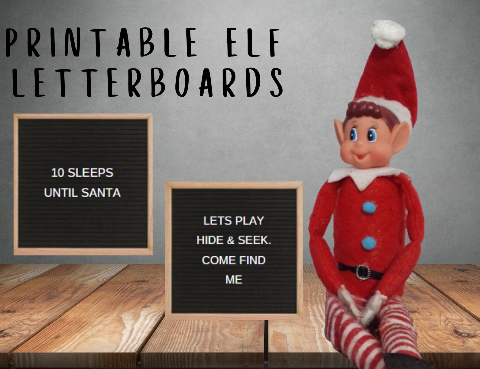Christmas Elf Letterboard Printable, Elf Messages, Elf Accessories, Elf ...