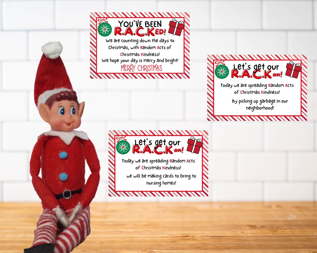 Elf Acts of Kindness Printable, Elf Challenge, Elf Games, Christmas ...