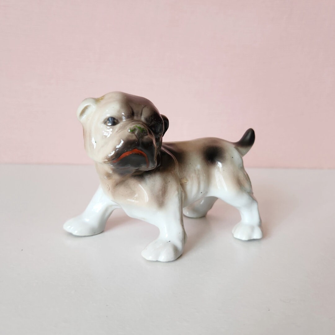 Mid-century Old English Bulldog Ceramic Vintage - Etsy