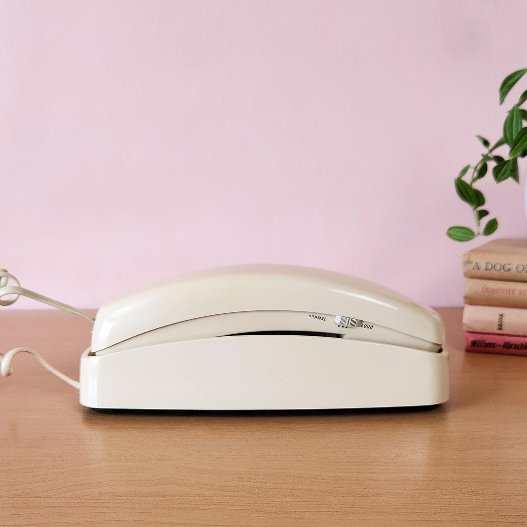 Beige 80's Trimline W/long Cord Wall Telephone - Etsy