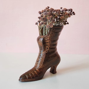Iron Victorian Boot/shoe Vase Vintage Small - Etsy