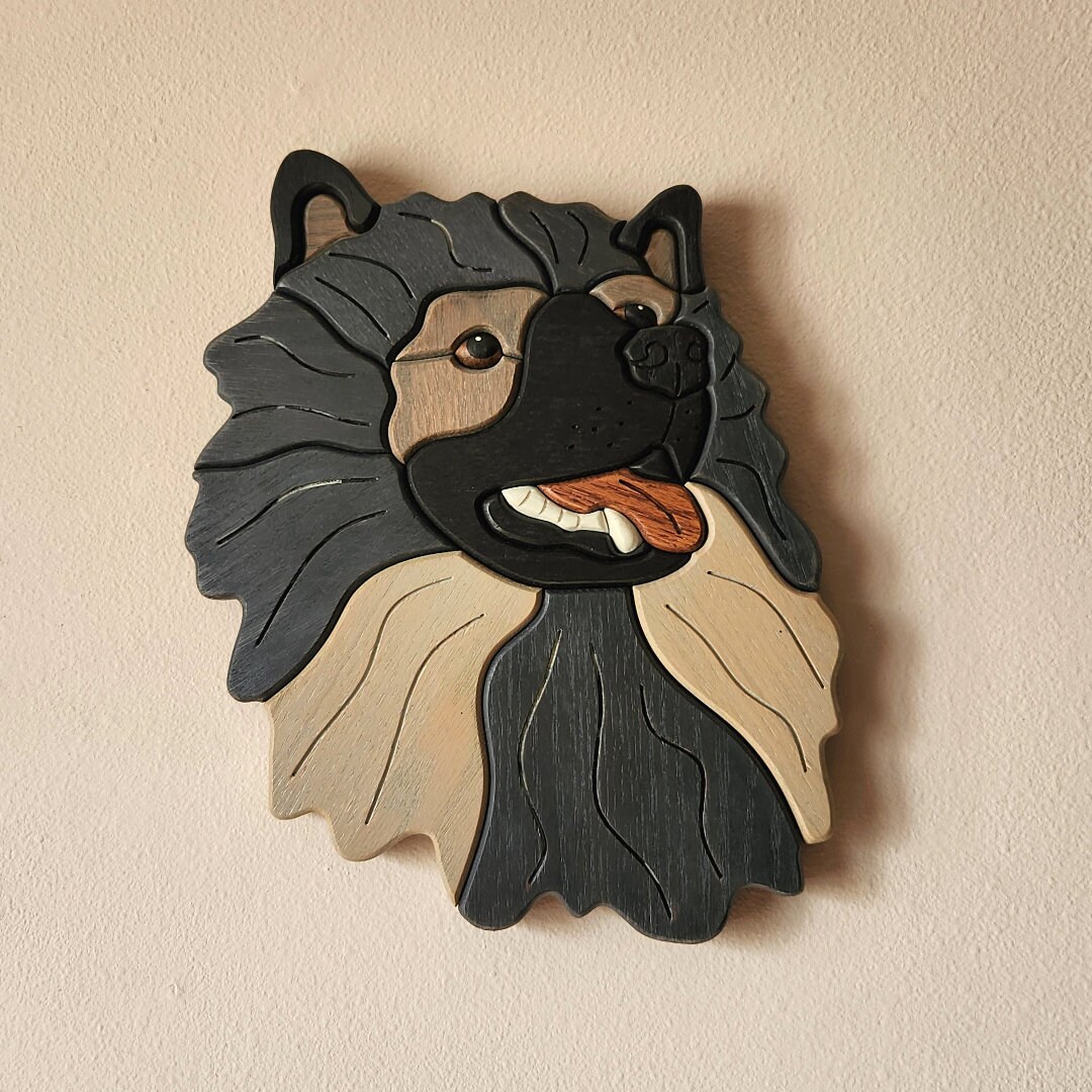 Husky Malamute Intarsia Solid Wood Wall Art Decor Jigsaw Style - Etsy