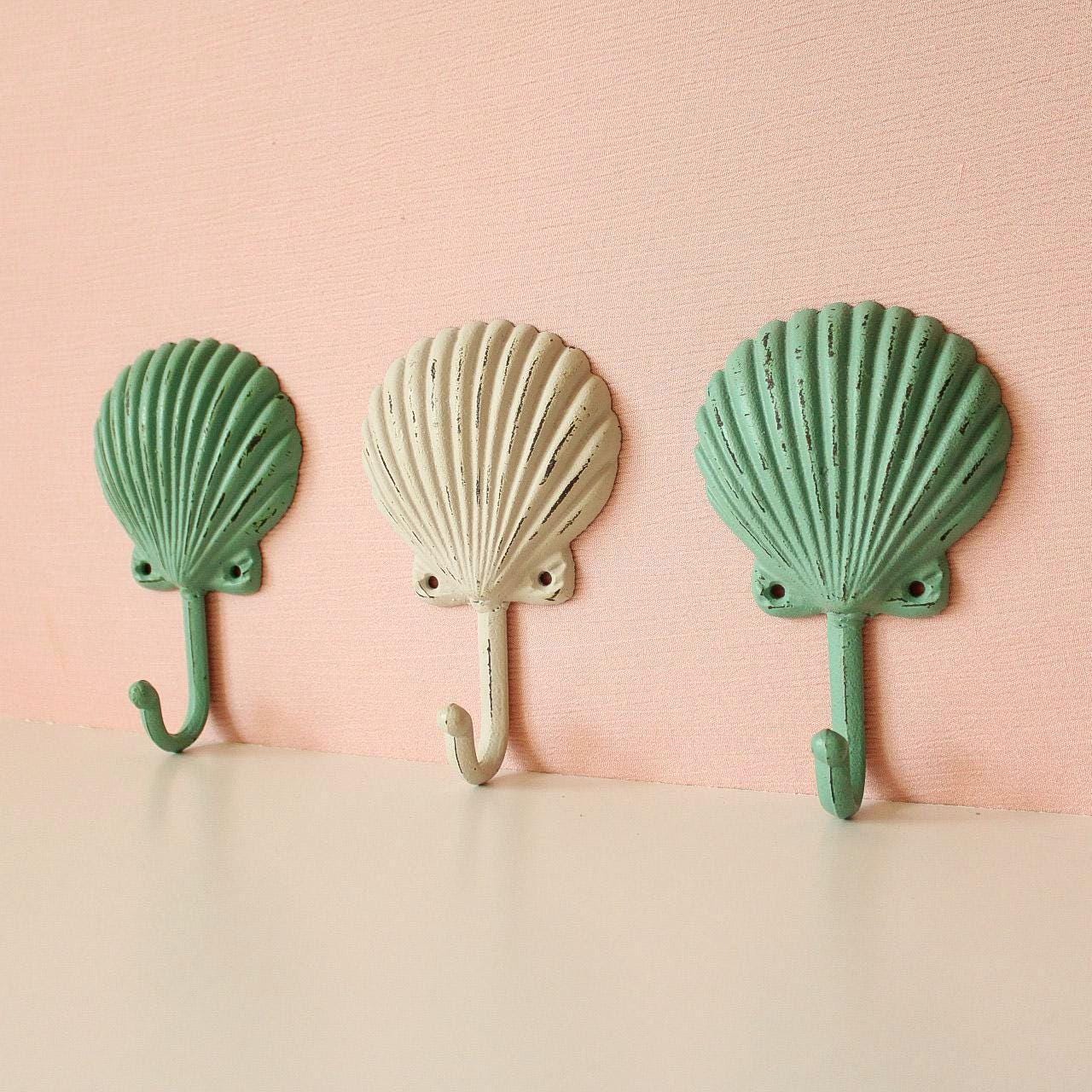 Seashell Cast Iron Wall Hook, Vintage - Etsy
