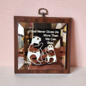 Vintage Panda Wall Mirror 5 X 5 - Etsy