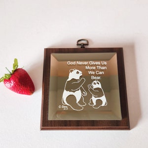 Vintage Panda Wall Mirror 5 X 5 - Etsy