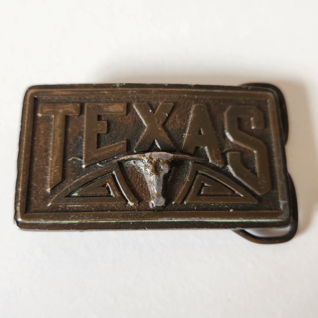 Classic Vintage Texas Belt Buckle Bergamot Brass Works USA 1977 - Etsy
