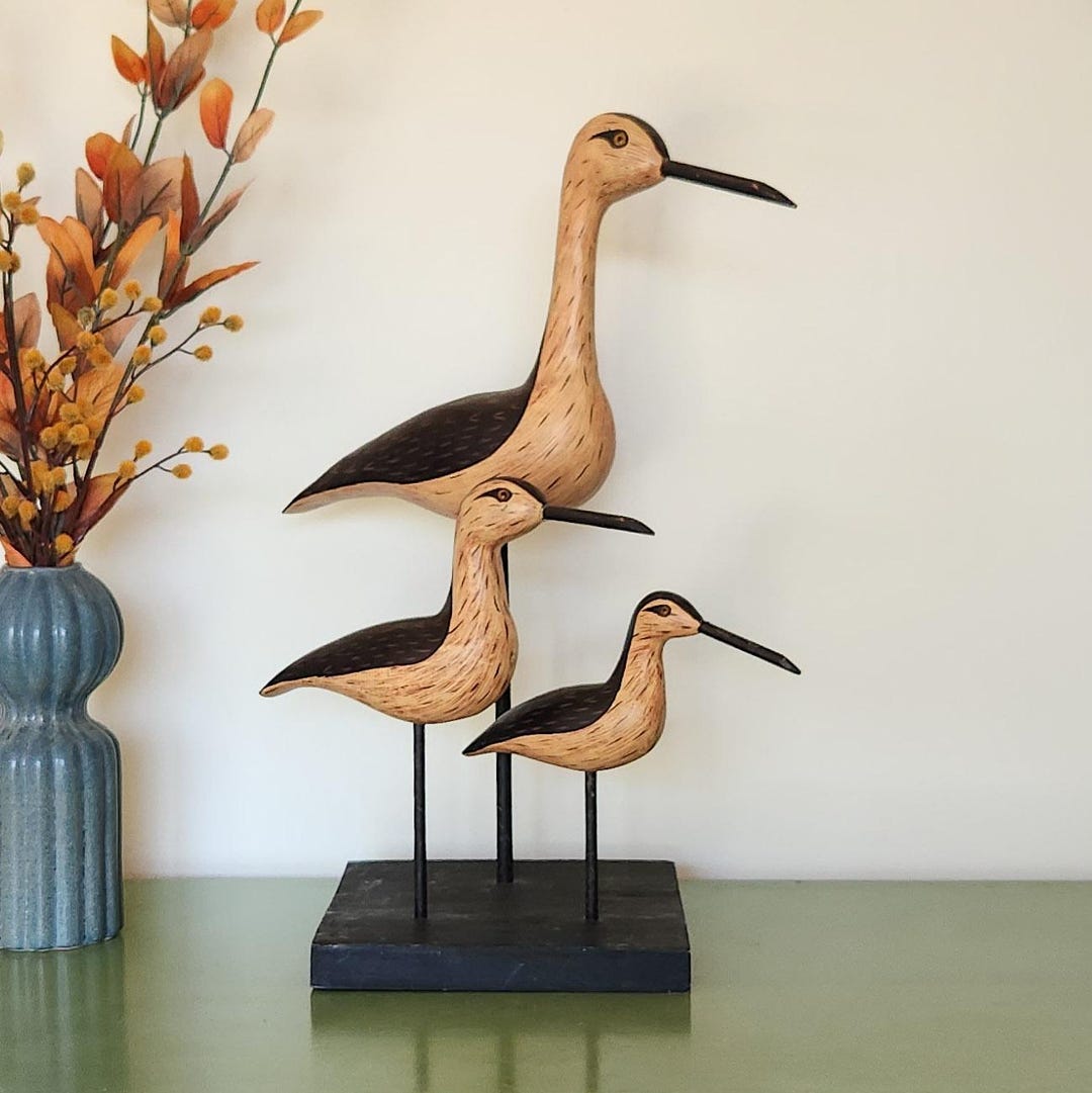 Vintage Rustic Duck Decoys on Wooden Stand, 3 Birds - Etsy