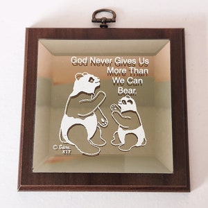 Vintage Panda Wall Mirror 5 X 5 - Etsy