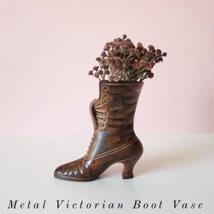 Iron Victorian Boot/shoe Vase Vintage Small - Etsy