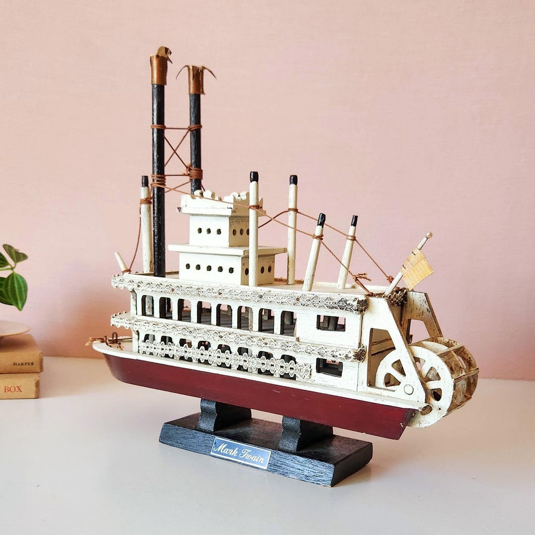 Disneyland 1950's Mark Twain Riverboat, Steamboat Model, Hankyu Co ...