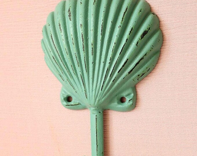 Seashell Cast Iron Wall Hook, Vintage - Etsy