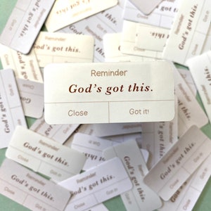God's Got This Single Reminder Sticker - Etsy