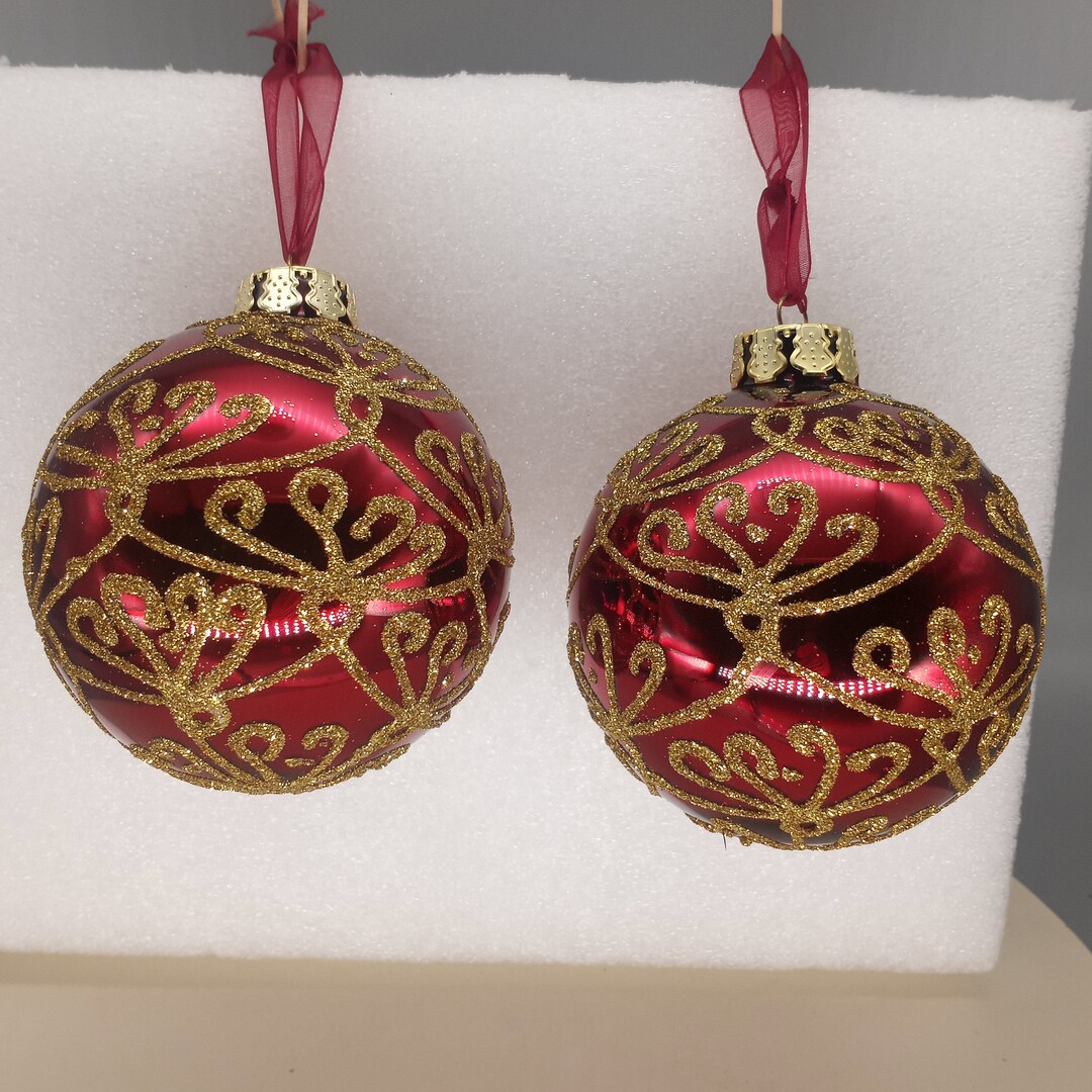 Lot of Two Vintage Front Gate Holiday Collection Christmas Ornaments ...