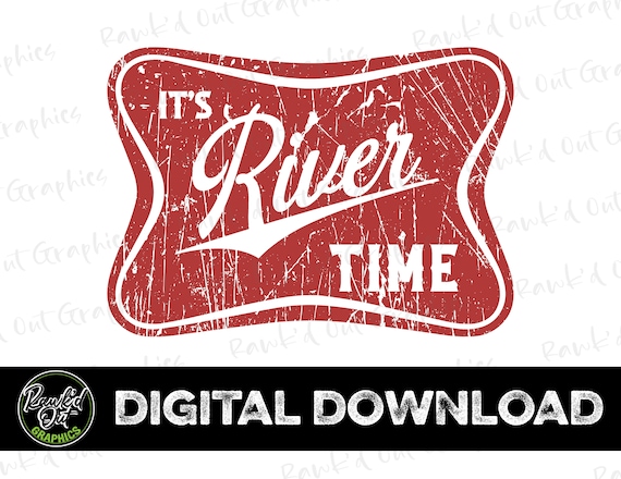It's River Time Clip Art It's River Time PNG - Etsy