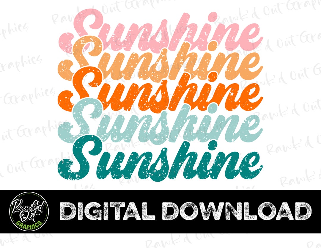 Sunshine Clip Art, Sunshine PNG, Sunshine Sublimation Png, Sunshine PNG ...