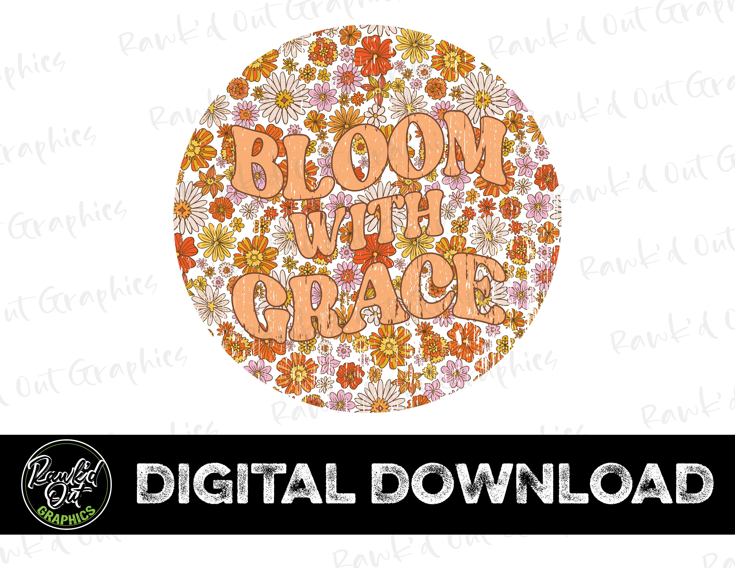 Bloom With Grace Clip Art, Bloom With Grace PNG, Bloom With Grace ...