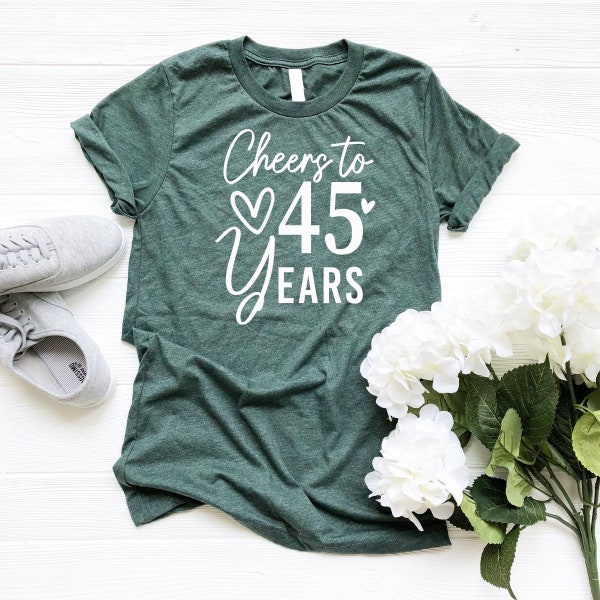 45th Birthday Shirt - Etsy