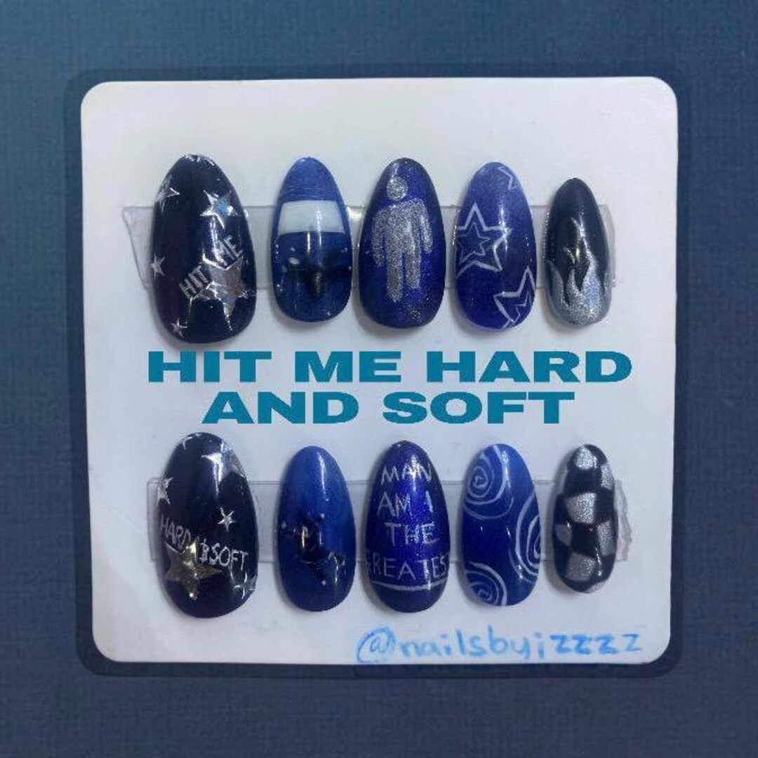 Billie Eilish Hit Me Hard and Soft Press on Nails - Etsy