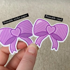 Pretty in Pink Bow Trendy Bow Cute Pink Bow Cute Pink Bow Sticker - Etsy