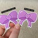 Pretty in Pink Bow Trendy Bow Cute Pink Bow Cute Pink Bow Sticker - Etsy