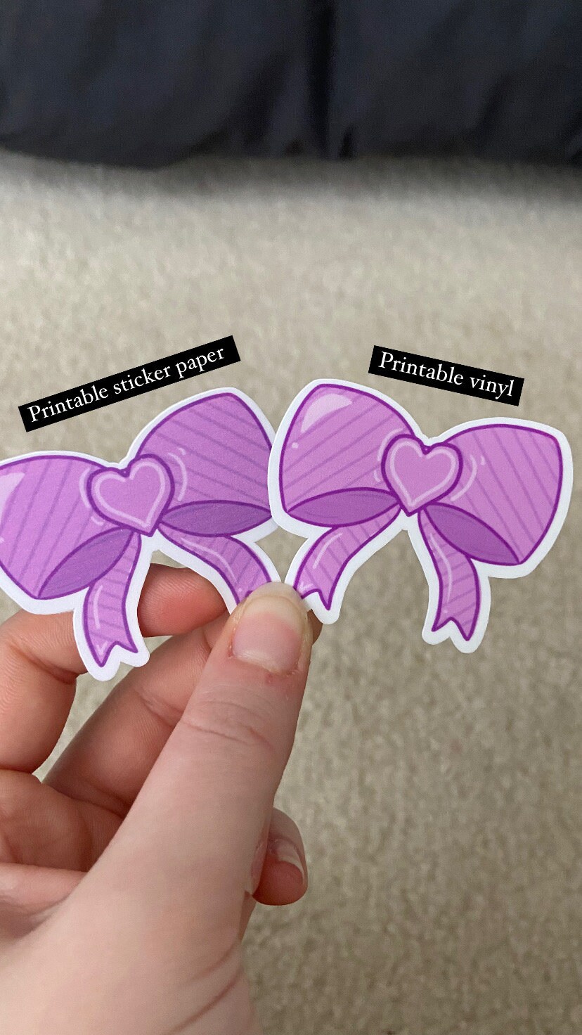 Pretty in Pink Bow Trendy Bow Cute Pink Bow Cute Pink Bow Sticker - Etsy