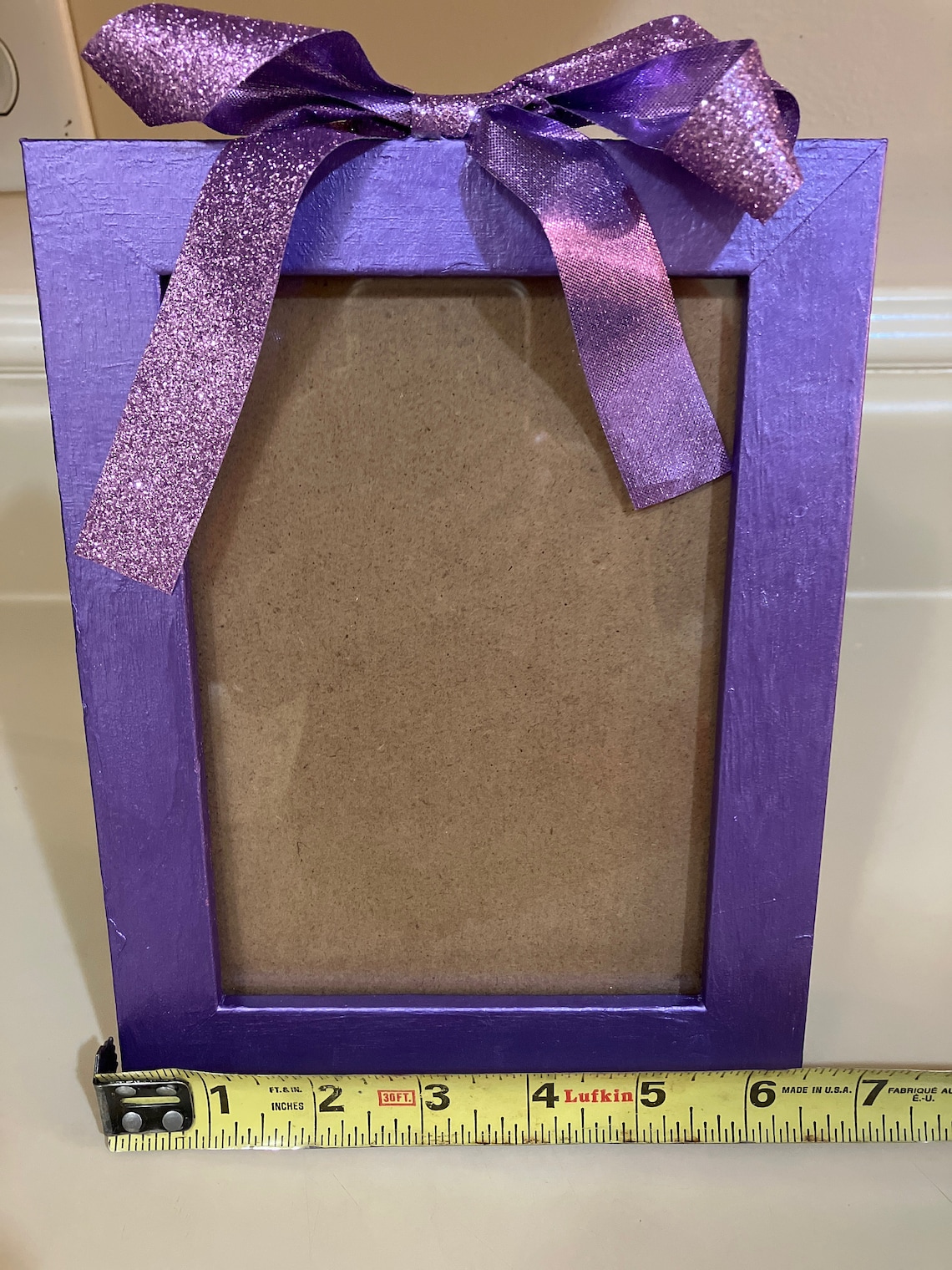 Sparkling Purple Baby Bow Picture Frame Baby Gift Nursery - Etsy