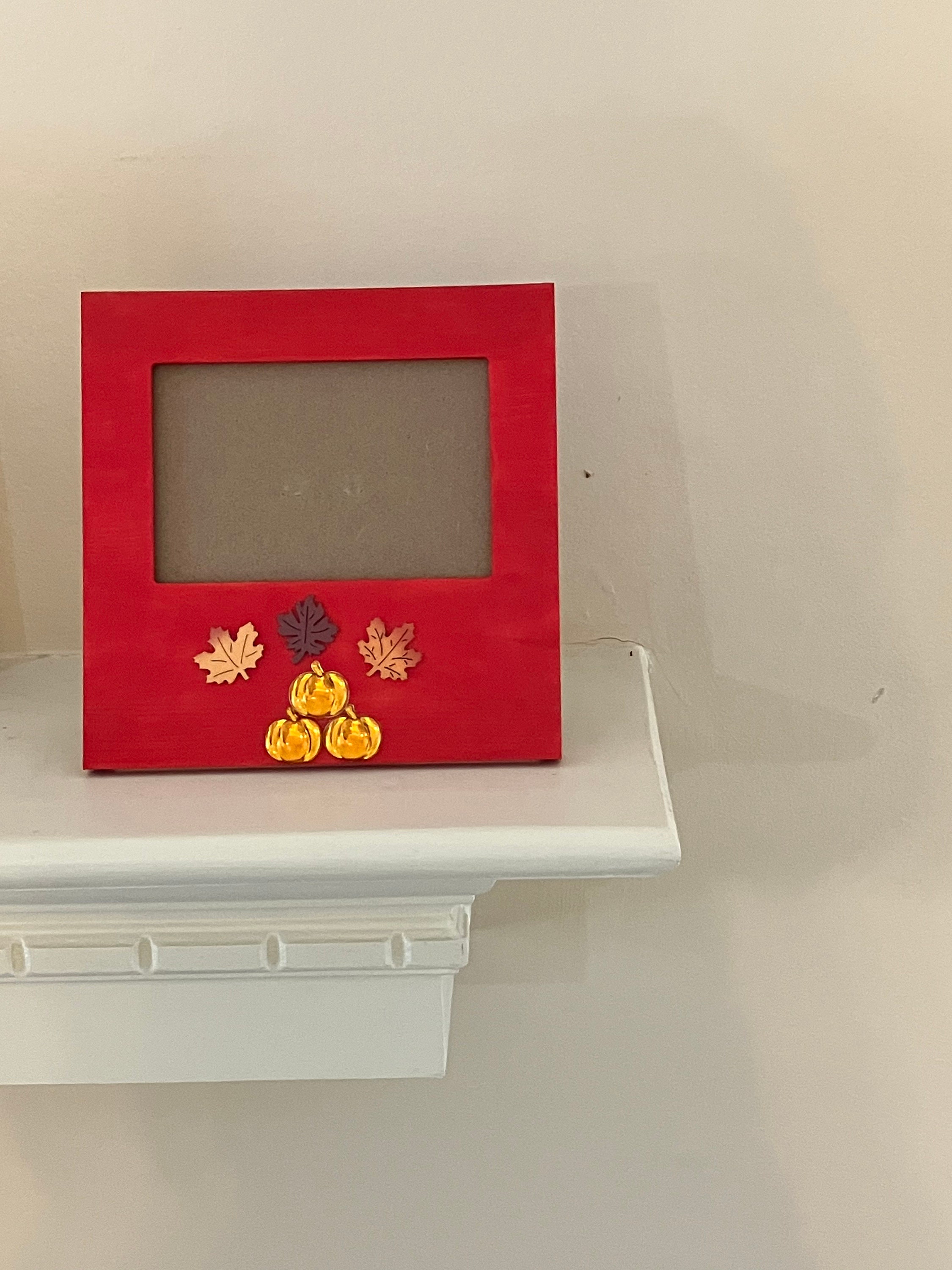 Holiday Frame Gift, Decorative Picture Frame, Fall Pumkin Frame ...