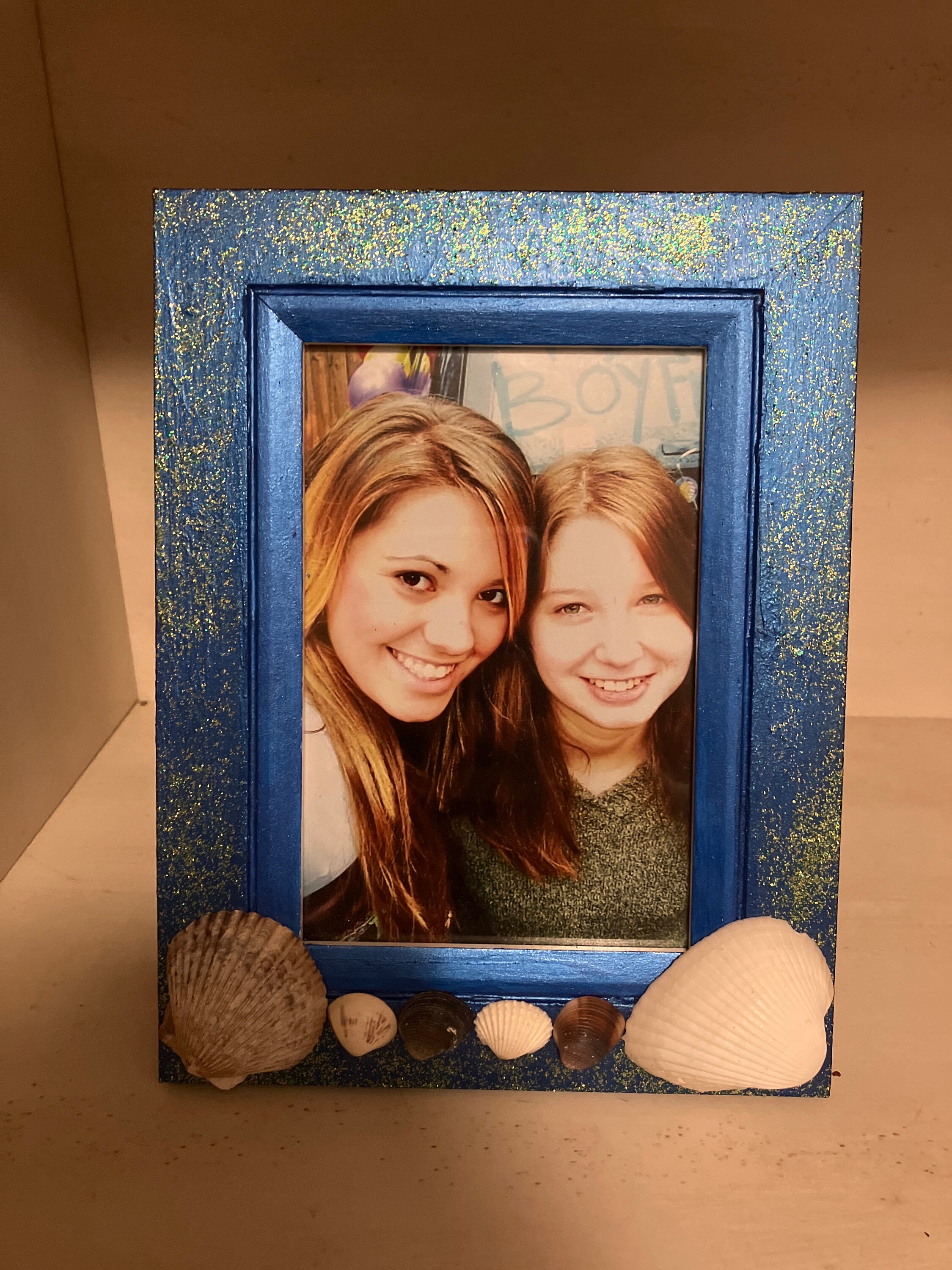 Beach Picture Frame, Family Vacation Picture Frame, Seashell Decor ...