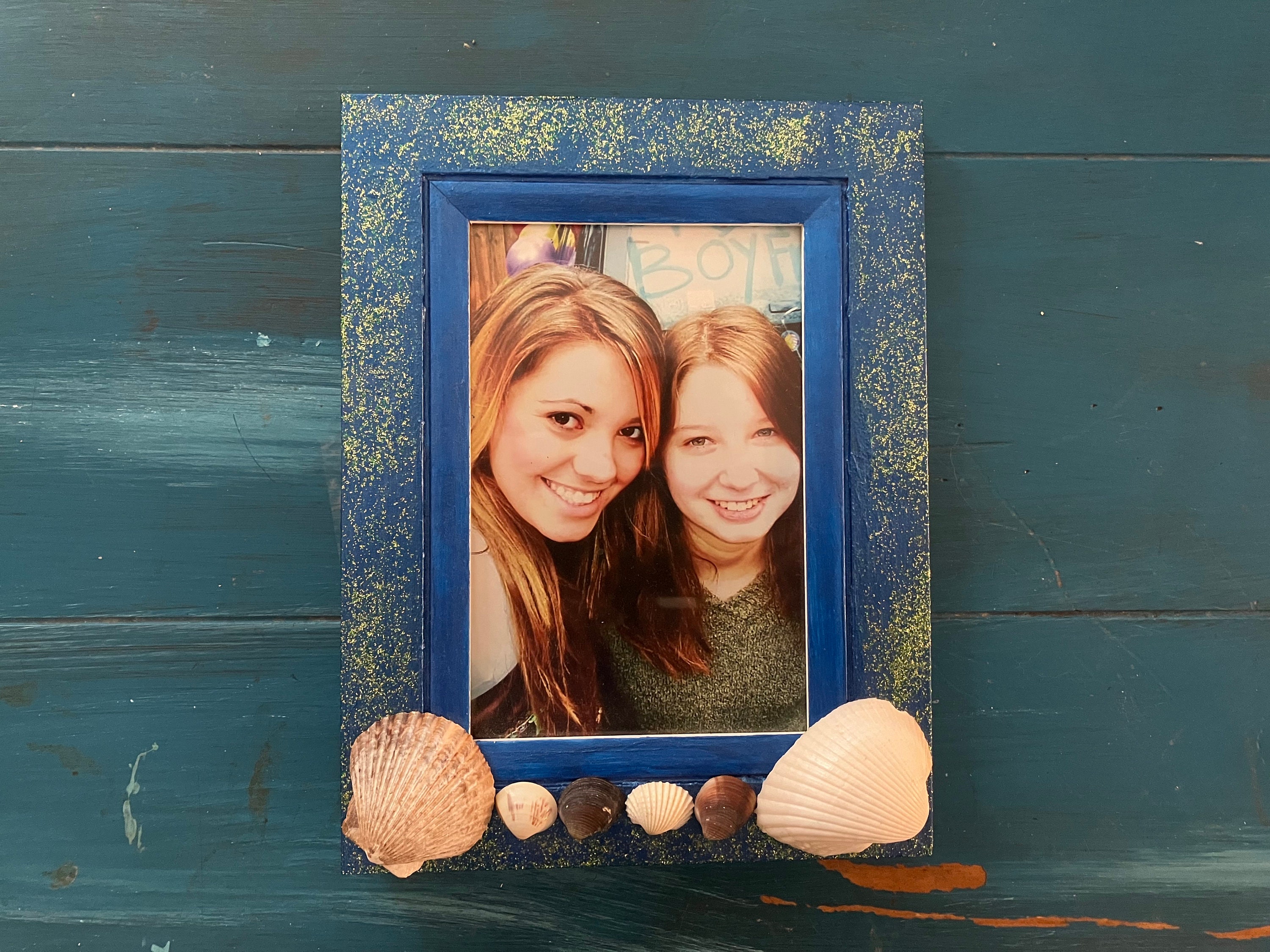 Beach Picture Frame, Family Vacation Picture Frame, Seashell Decor ...