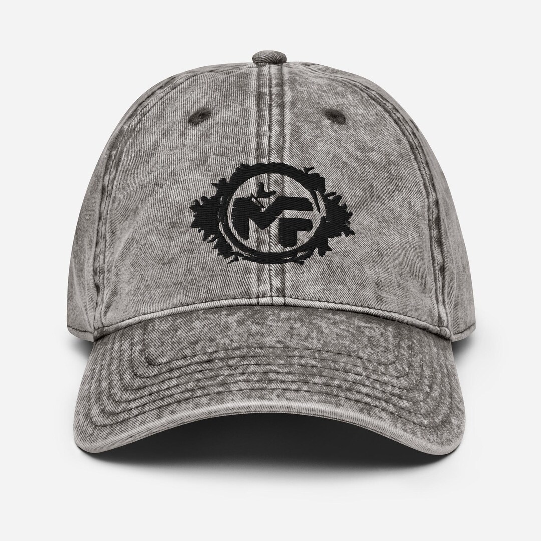 Vintage Grey Dad Hat (floral Logo) - Etsy