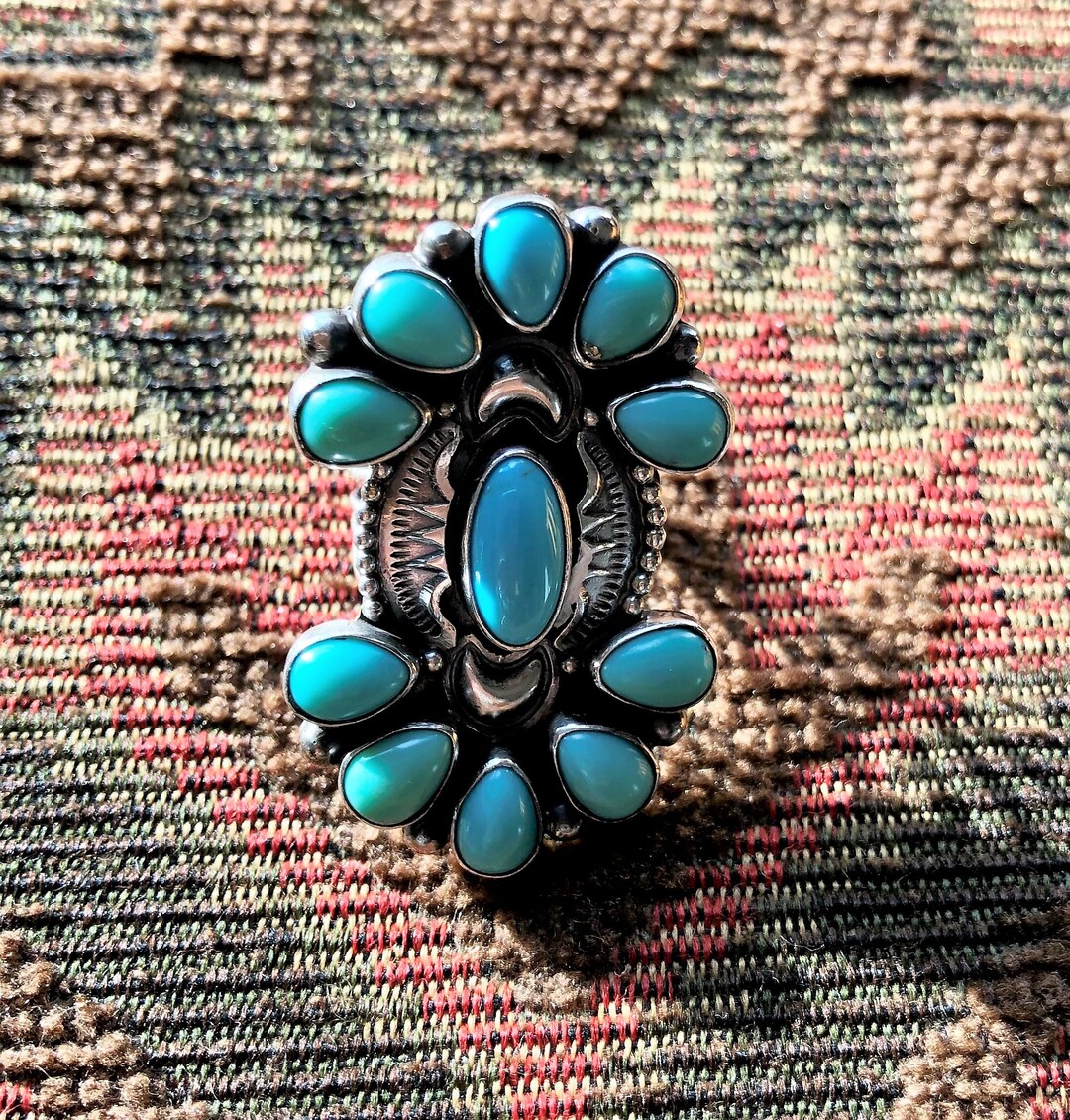 Kathleen Chavez Native American Handmade Sterling and Carico - Etsy
