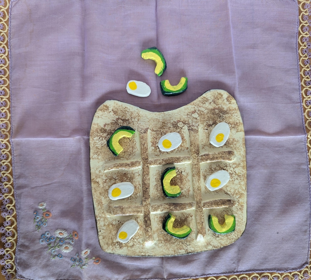 Toast Clay Tic Tac Toe Board - Etsy