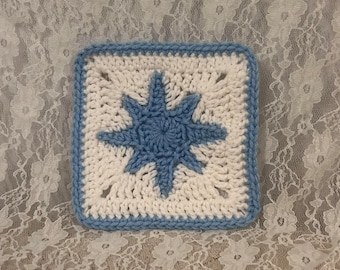 Crochet Star Granny Square, Written Pattern for Granny Square. - Etsy