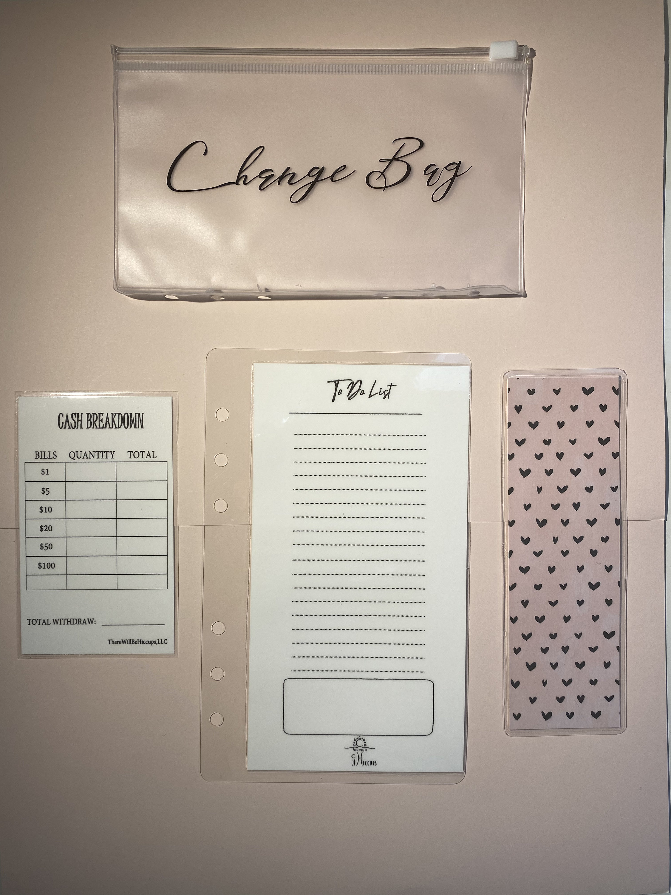 Posh and Pink Cash Budget Starter Set - Etsy