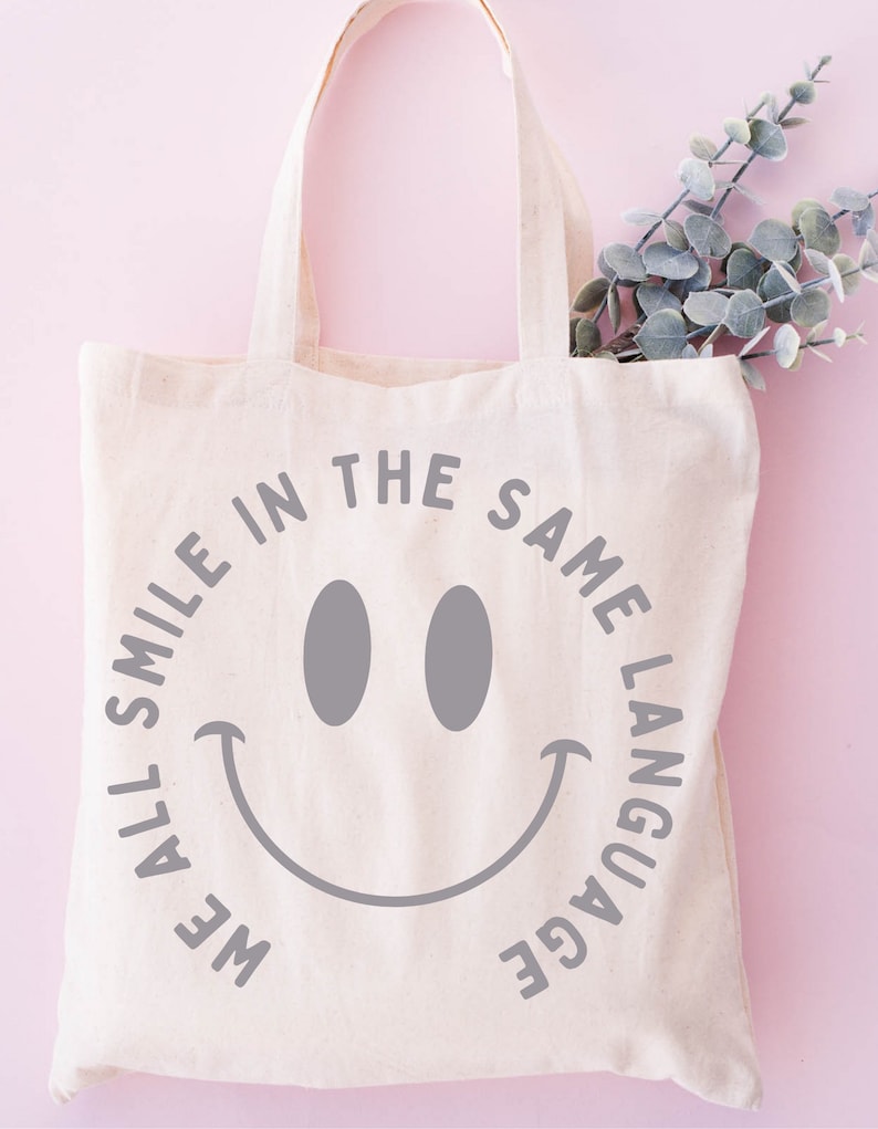 Smile in the Same Language, SVG PNG DXF, Esl Teacher, Happy Face - Etsy