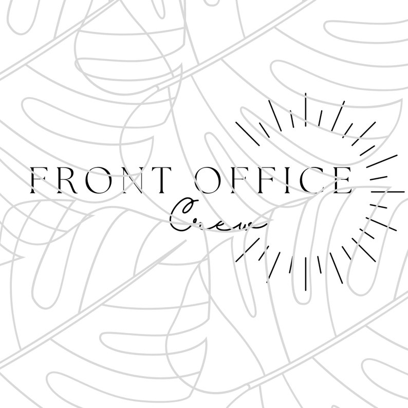 Front Office Crew SVG PNG School Staff for Cute Tshirts, Cups, Etc ...