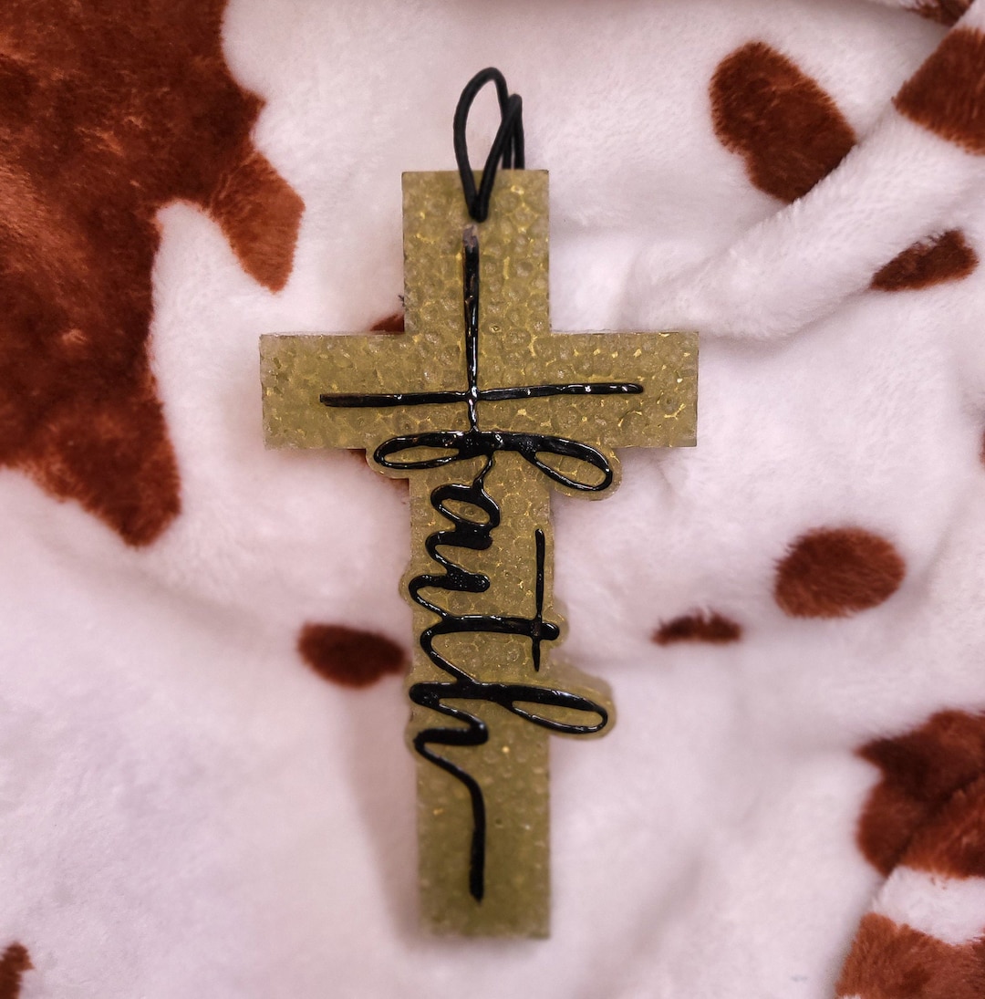 Faith Cross Car Freshie - Etsy