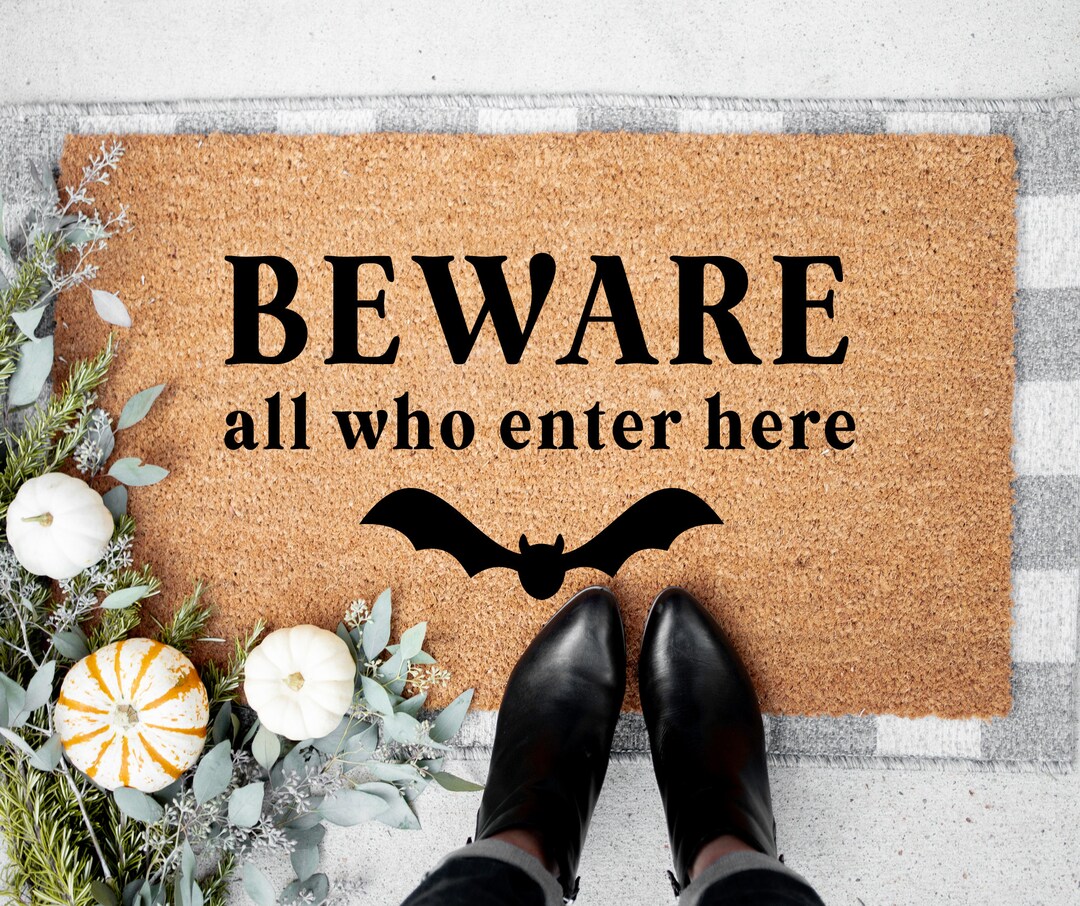 Beware SVG - Beware All Who Enter Here - Outdoor Fall Decorations ...